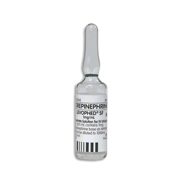 LEVOPHED SF (Sulfite-Free) Norepinephrine 1mg / mL Concentrated ...